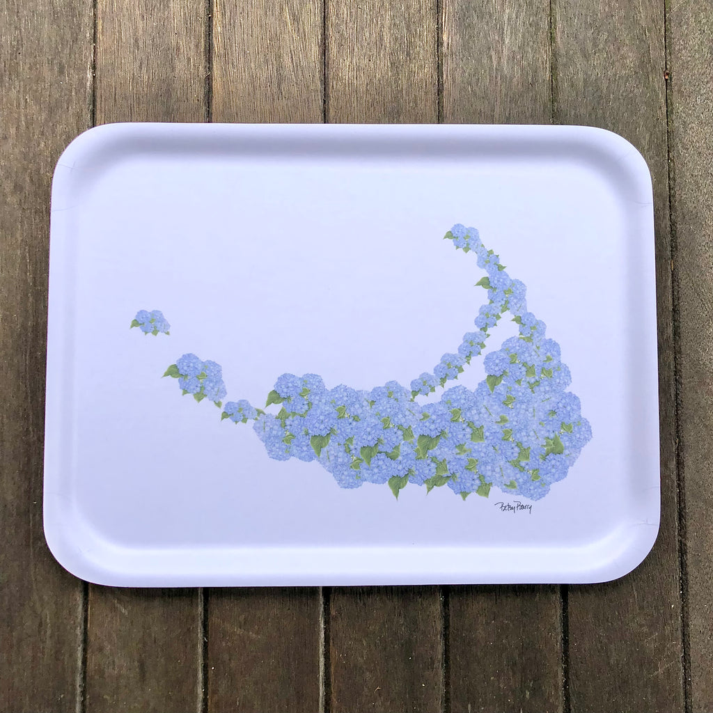 Large Nantucket Island Hydrangea Rectangular Tray – ACK 4170®